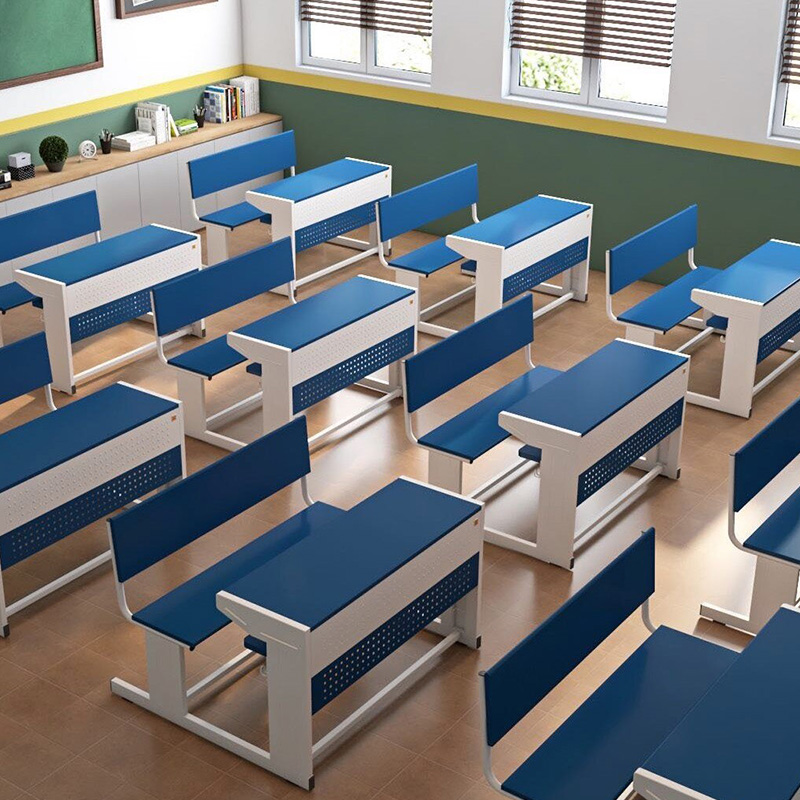 Dual Desk | Sturdy Steel Benches for Schools